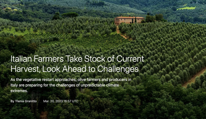 ITALIAN Farmers Take Stock of Current Harvest, Look Ahead to Challenges ...